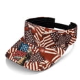 HUIACONG USA Flag Bald Eagle 250th Anniversary Sun Visor, Durable ...