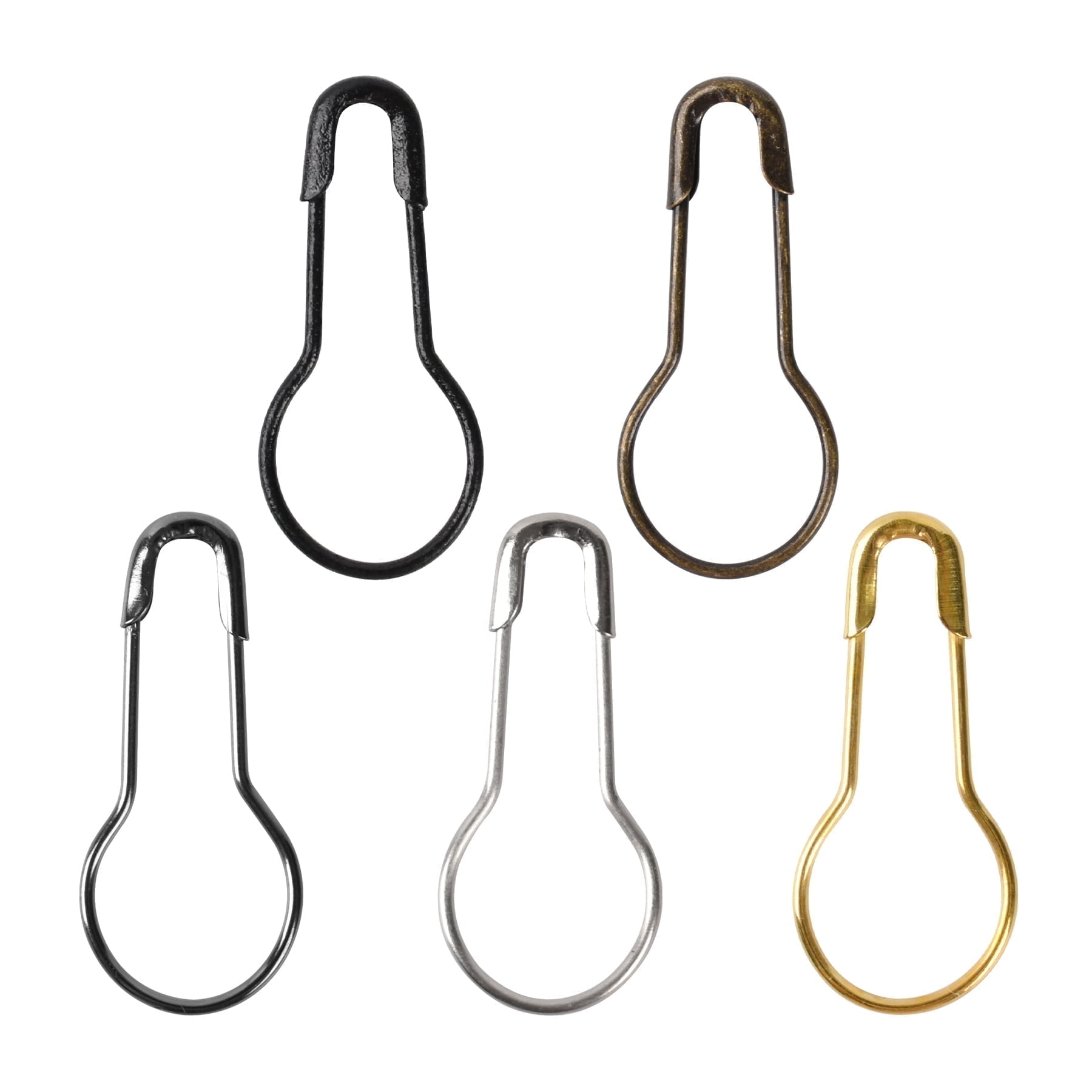 HUIANER 1000 Pcs Safety Pins, Metal Calabash Gourd Pins for Beads ...