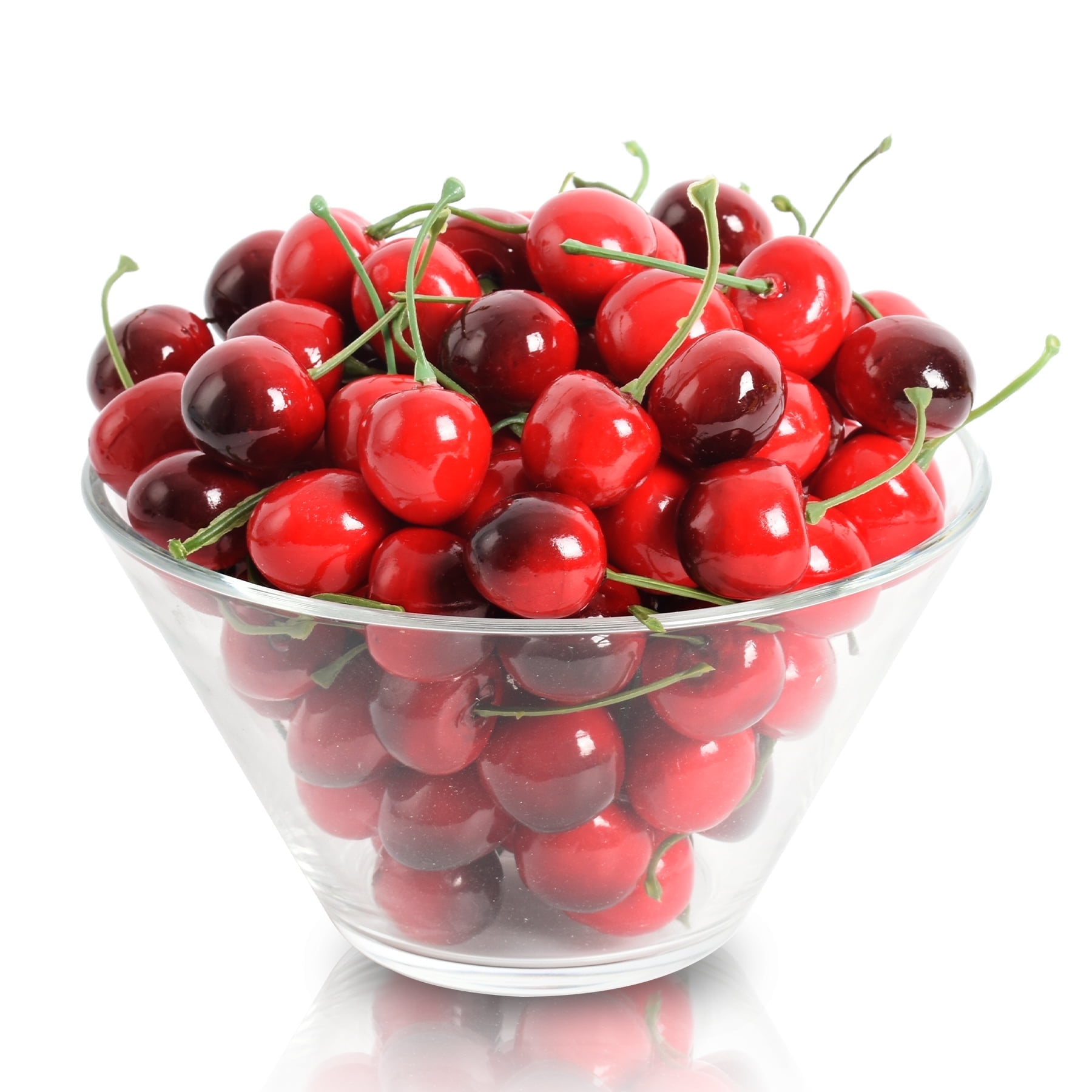 HUIANER 100Pcs Artificial Lifelike Cherries Fake Cherries Model ...