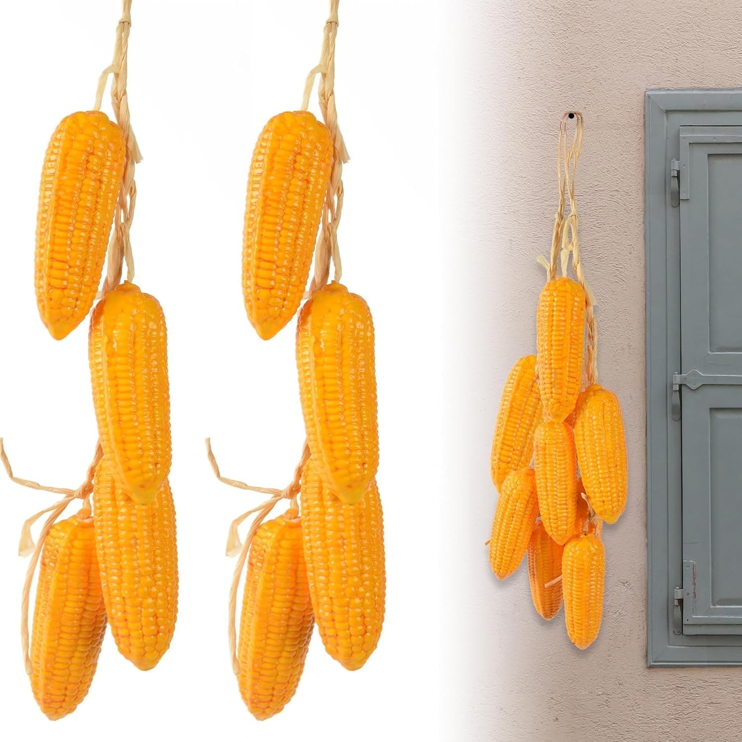 HUIANER Artificial Corn Garland for Home & Garden Decor, 22.5 x 3 x 3 ...