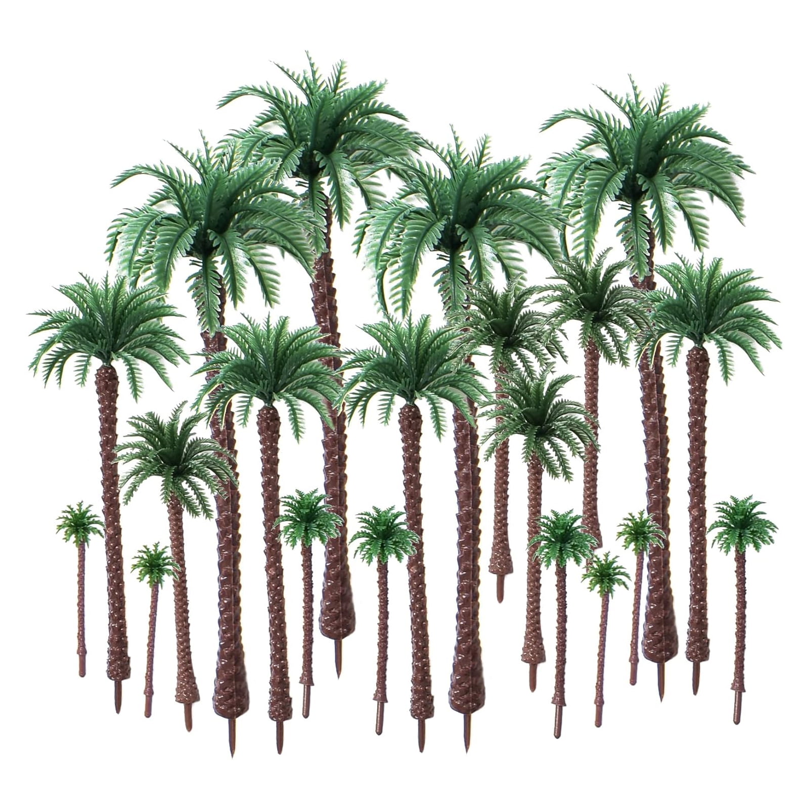 HUIANER 25Pcs Miniature Model Palm Trees for Dioramas, DIY Crafts (Five ...
