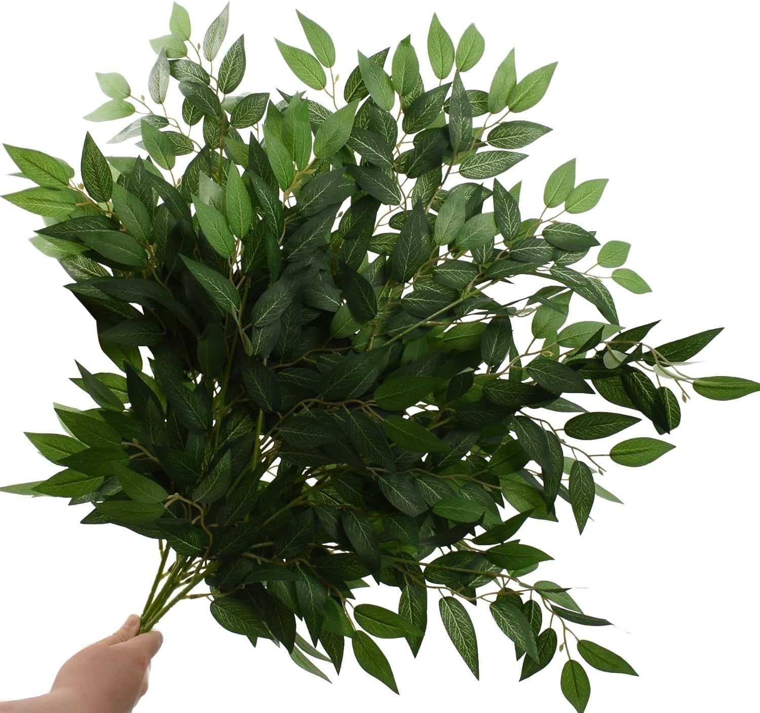 HUIANER 27.2" Artificial Italian Ruscus Stems, 6pk Hanging Greenery ...