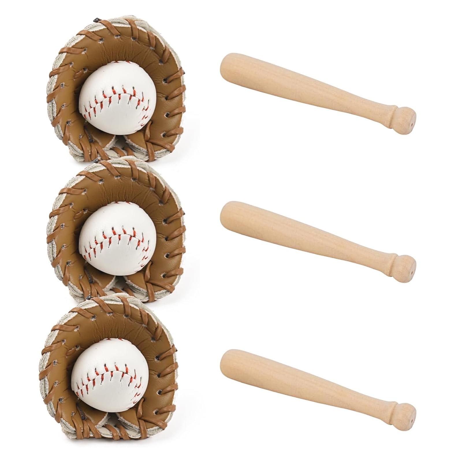 HUIANER 3 Sets Mini House Supply Tiny Accessories Baseball Bats Toys ...