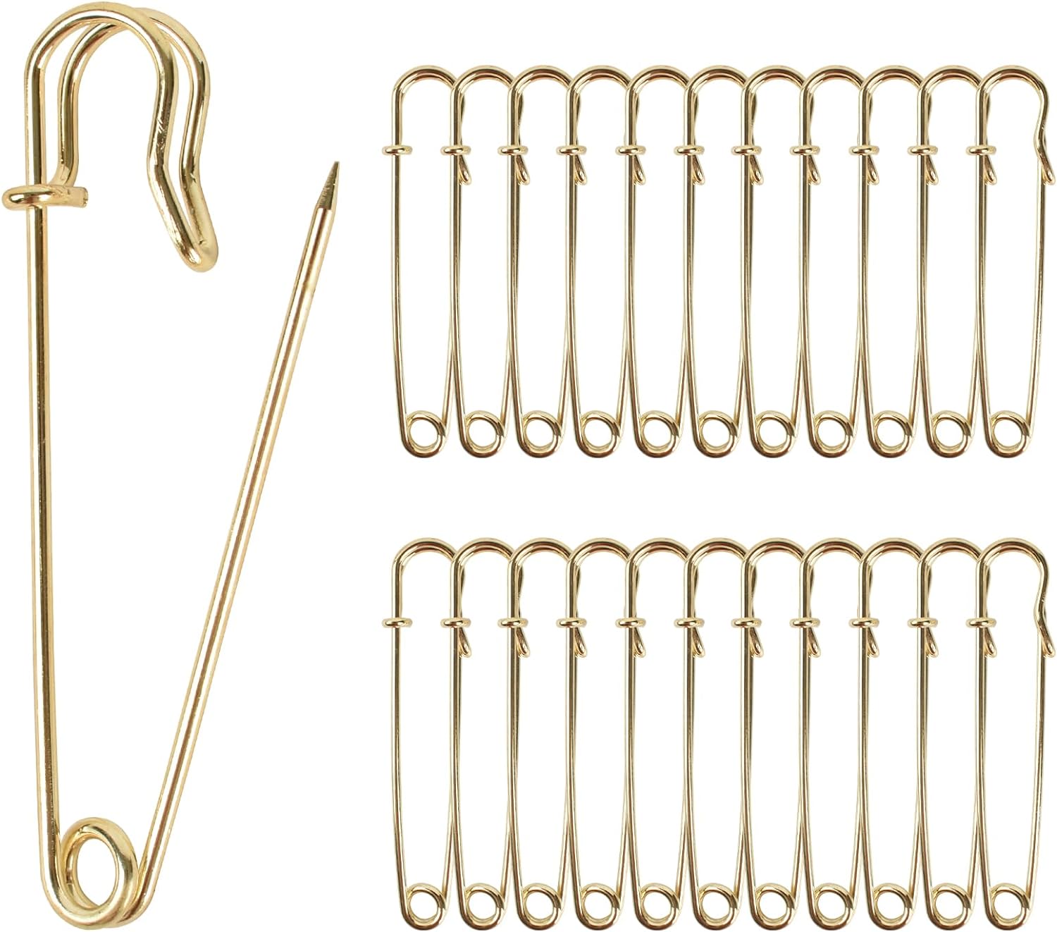 Safety Pins Heavy Duty Large Safety Pins Steel 50 Pcs for Blankets ...