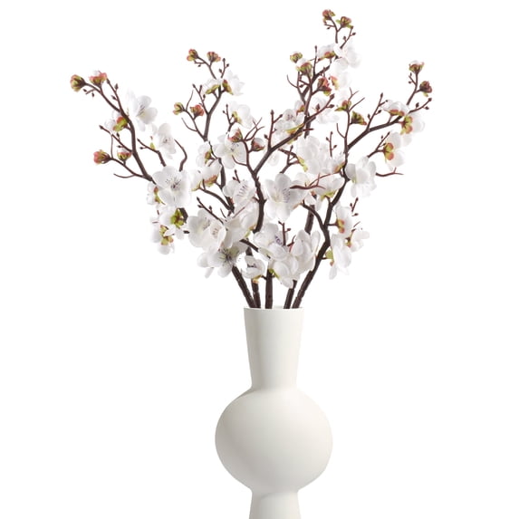 HUIANER 5Pcs Artificial Cherry Blossom Branches,23.6 Inch Long Stem ...