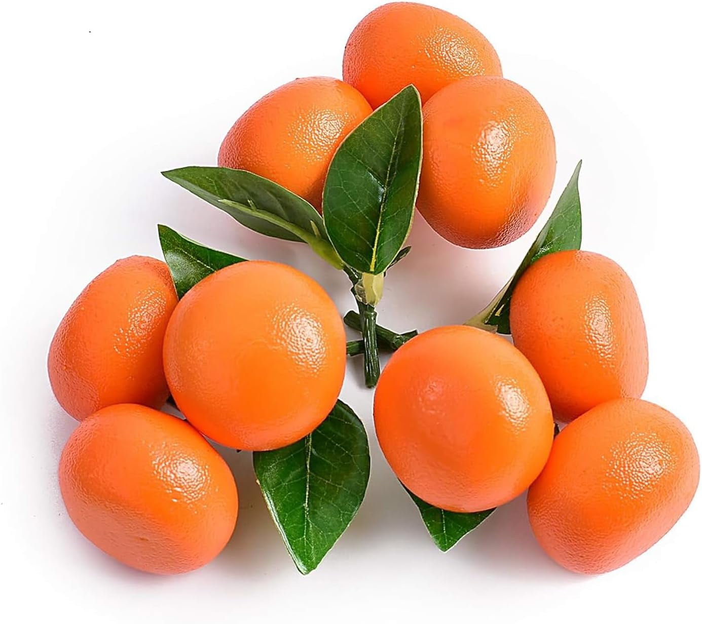 HUIANER Artificial Tangerine, 3 Heads Artificial Oranges Fruit for ...