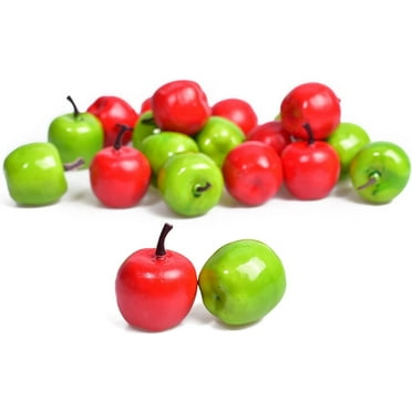 Vasefill 6-Pack Artificial Green Red Pear Pears Fruit Six Pieces Faux ...
