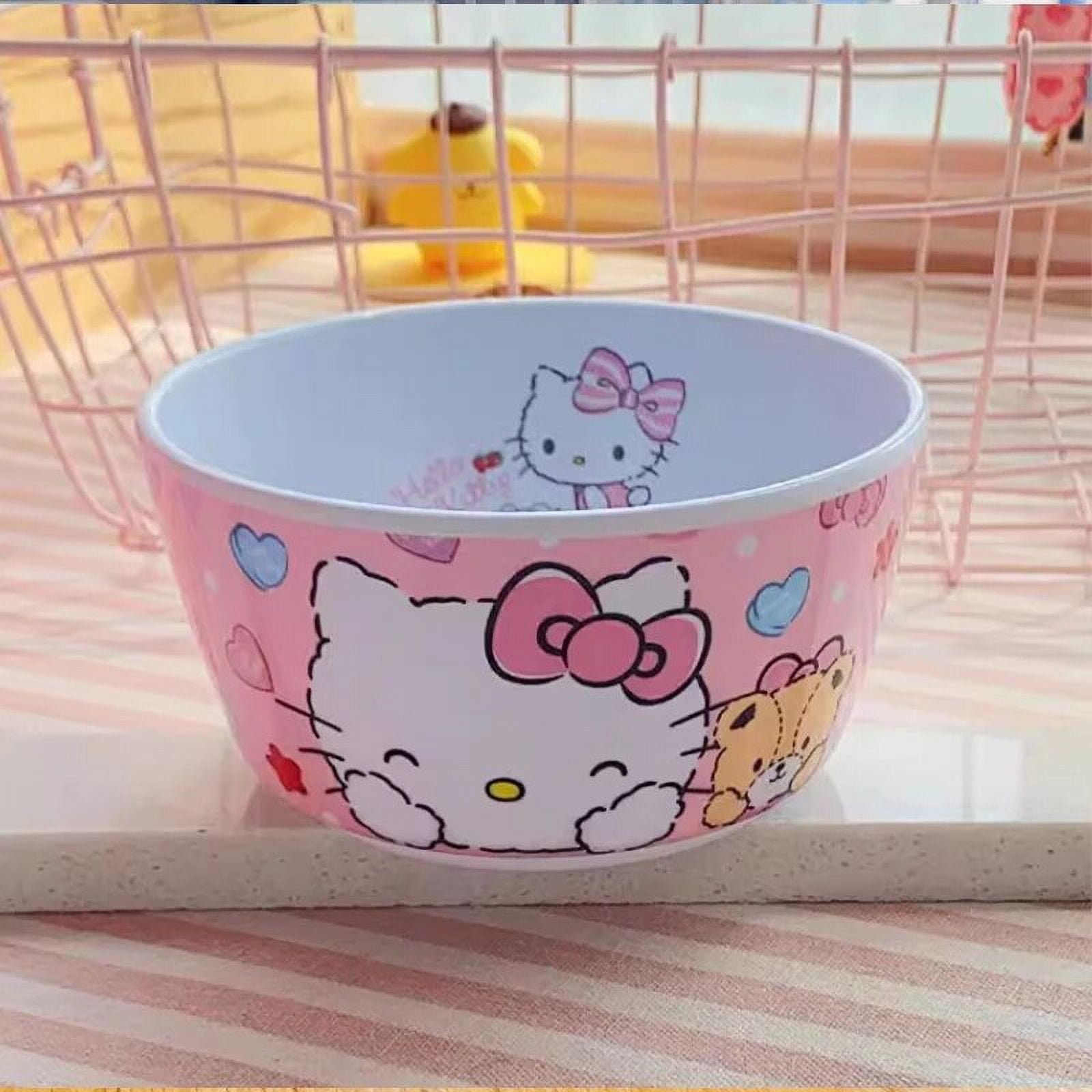 HUIFEIFEI Kawaii Sanrio Hello Kitty Bowls Cinnamoroll Kuromi Pochacco ...