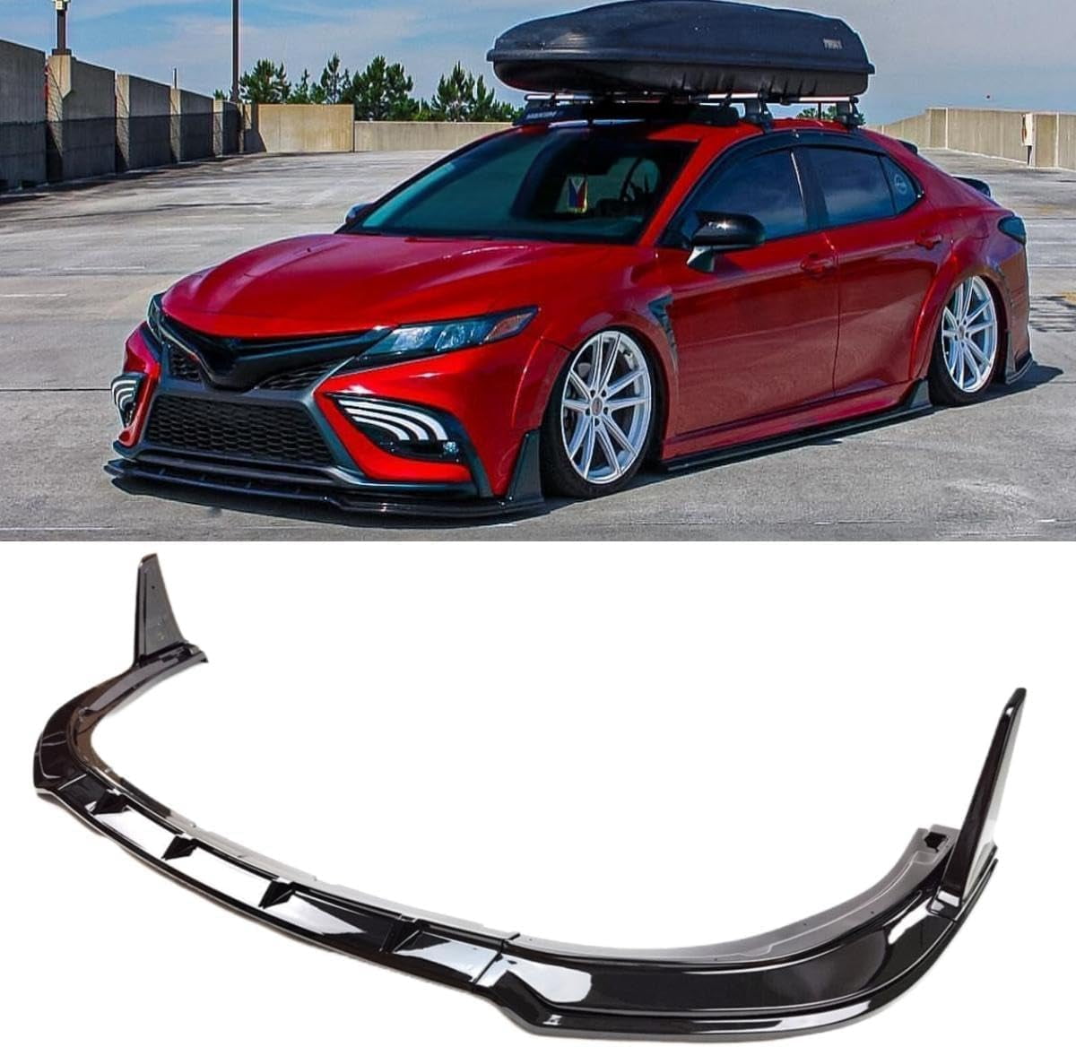 HUIMART Front Bumper Lip Splitter 5 Piece Compatible with Toyota Camry ...