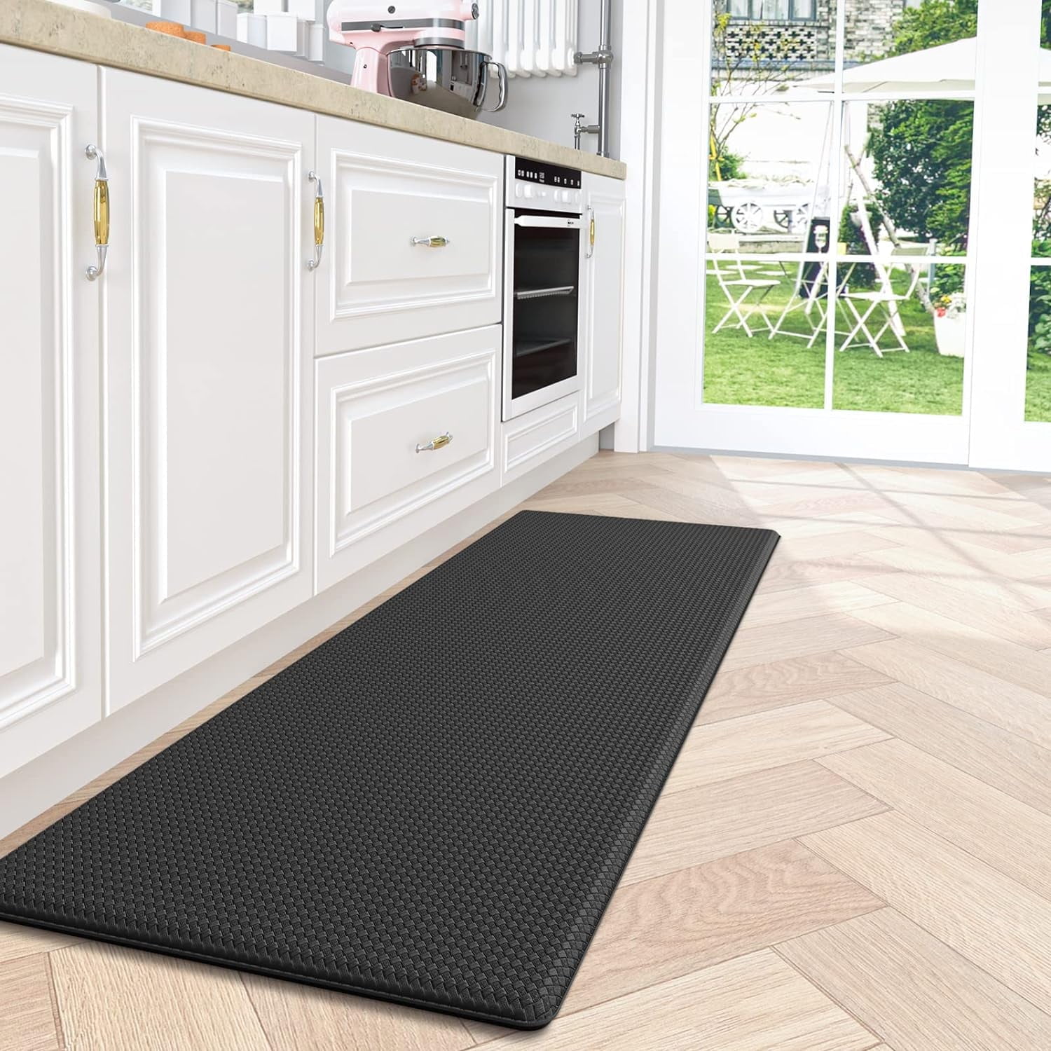 "HUIMART Large Ergonomic Padded Standing Kitchen Mat, 17"" x 47"", Anti ...