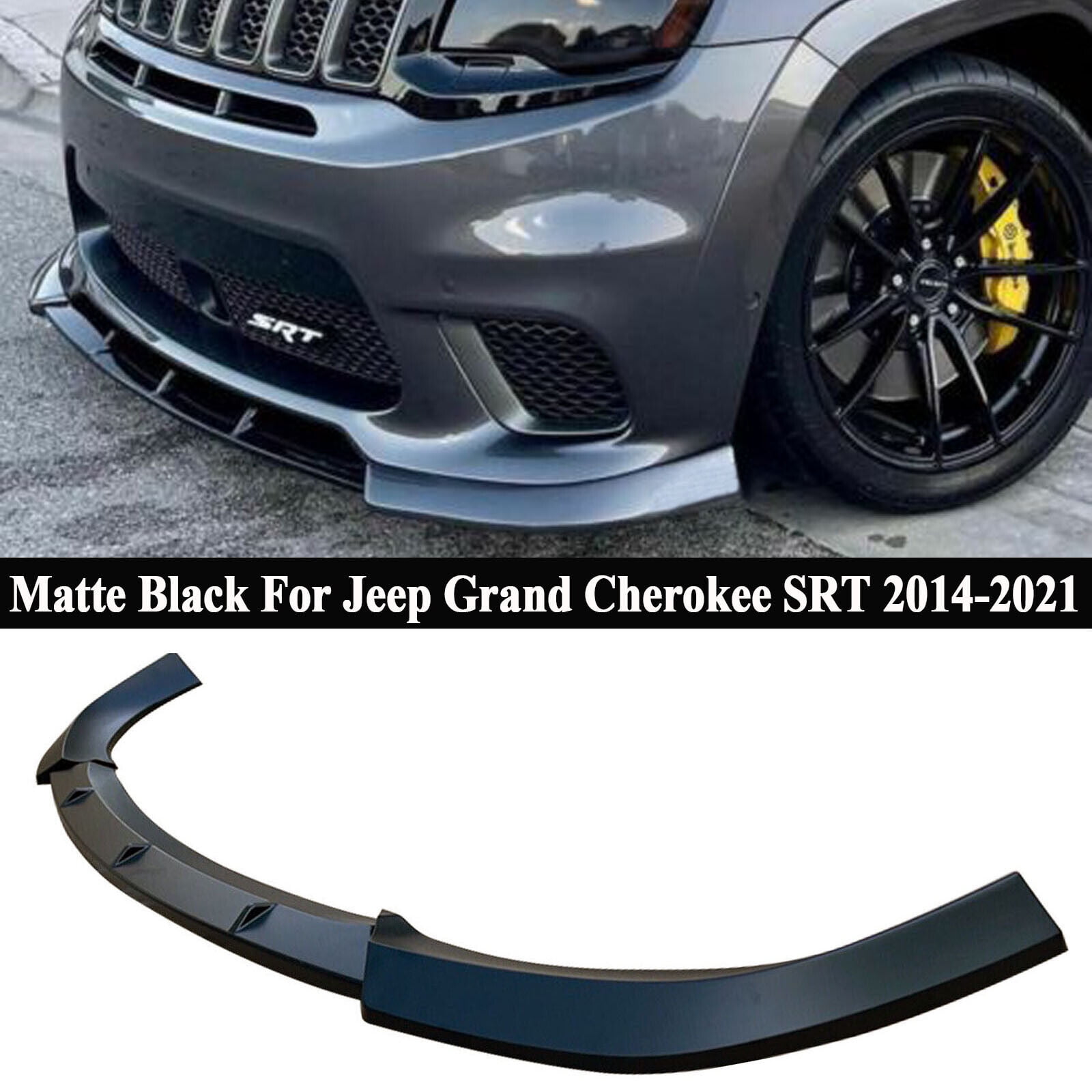 HUIMART Matte Black Front Bumper Lip For Jeep Grand Cherokee SRT ...