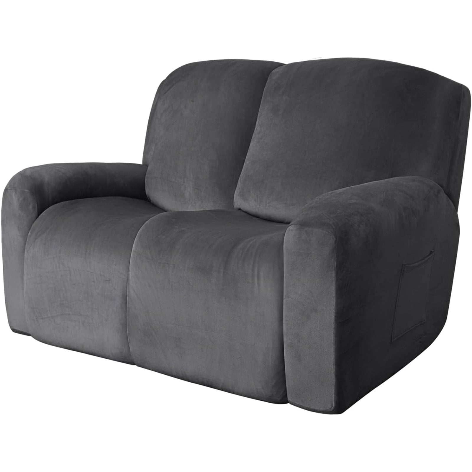 SUSUZI Recliner Cover Velvet Stretch Reclining Chair Covers for ...