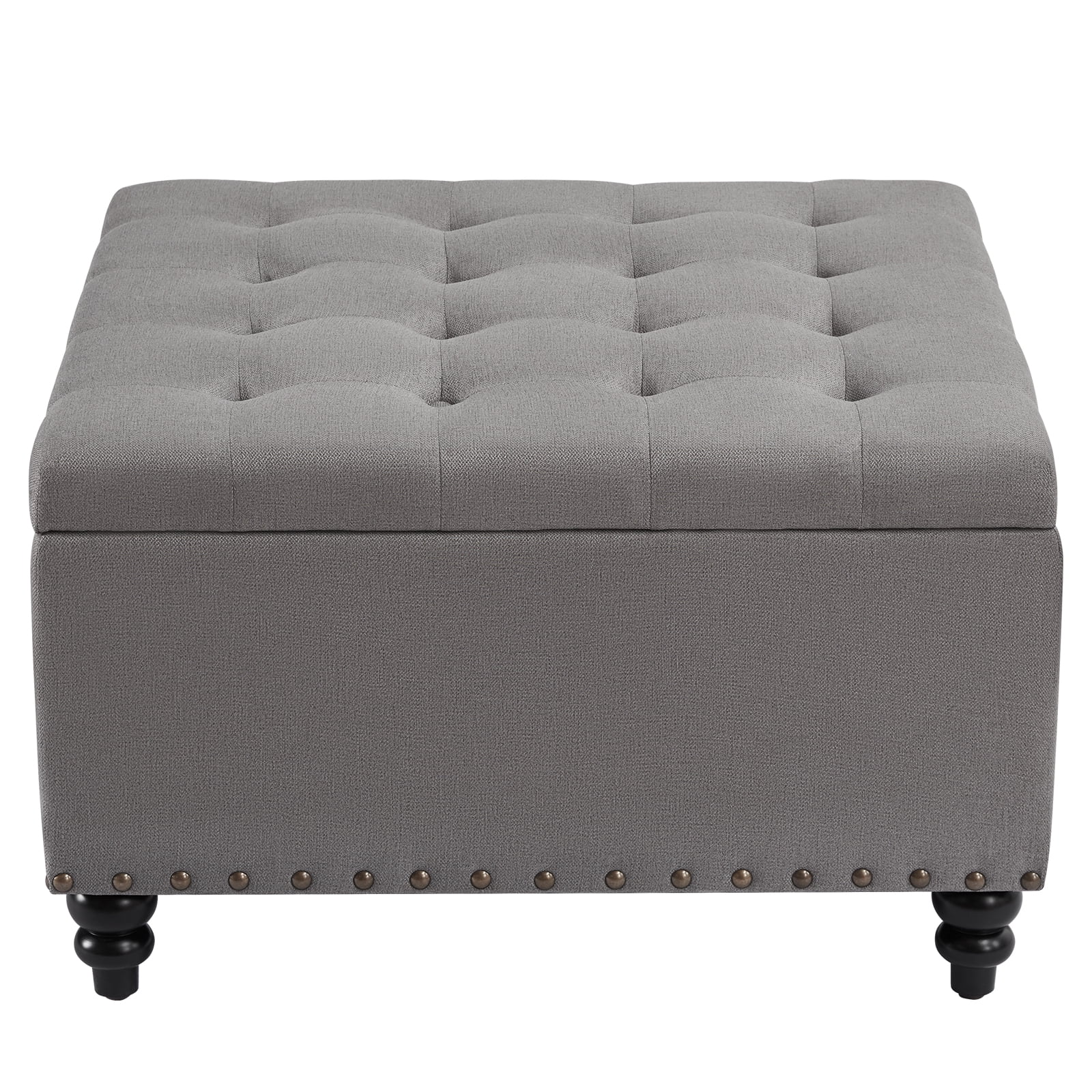 Huimo Lift Top Large Square Ottoman Bench Upholstered Coffee Table