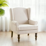 Baxton Studio Relena Wingback Chair, Gray - Walmart.com