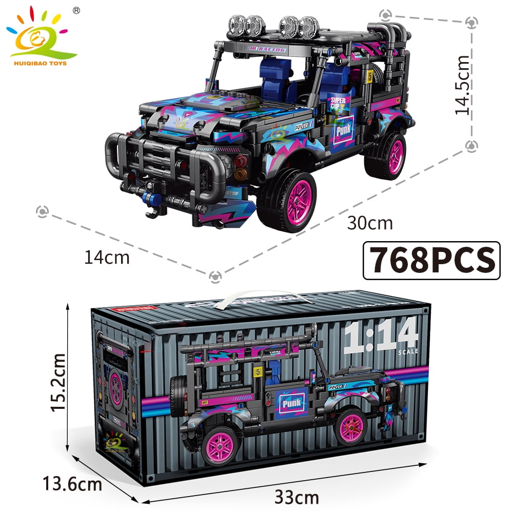 HUIQIBAO 1:14 Off-road Vehicle Racing Car Technical Model Building ...