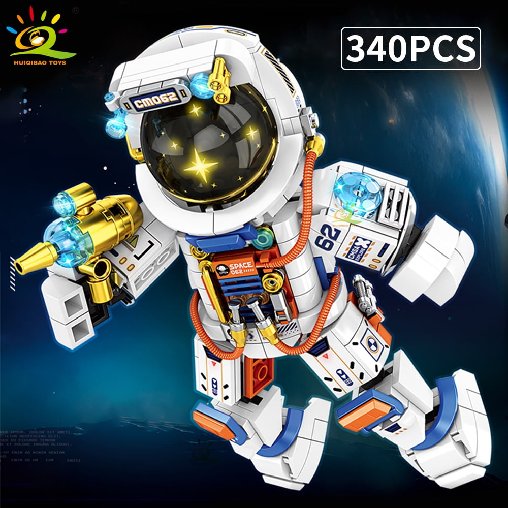 HUIQIBAO MOC Space Stastion Astronaut Rocket Model Building Block Model ...