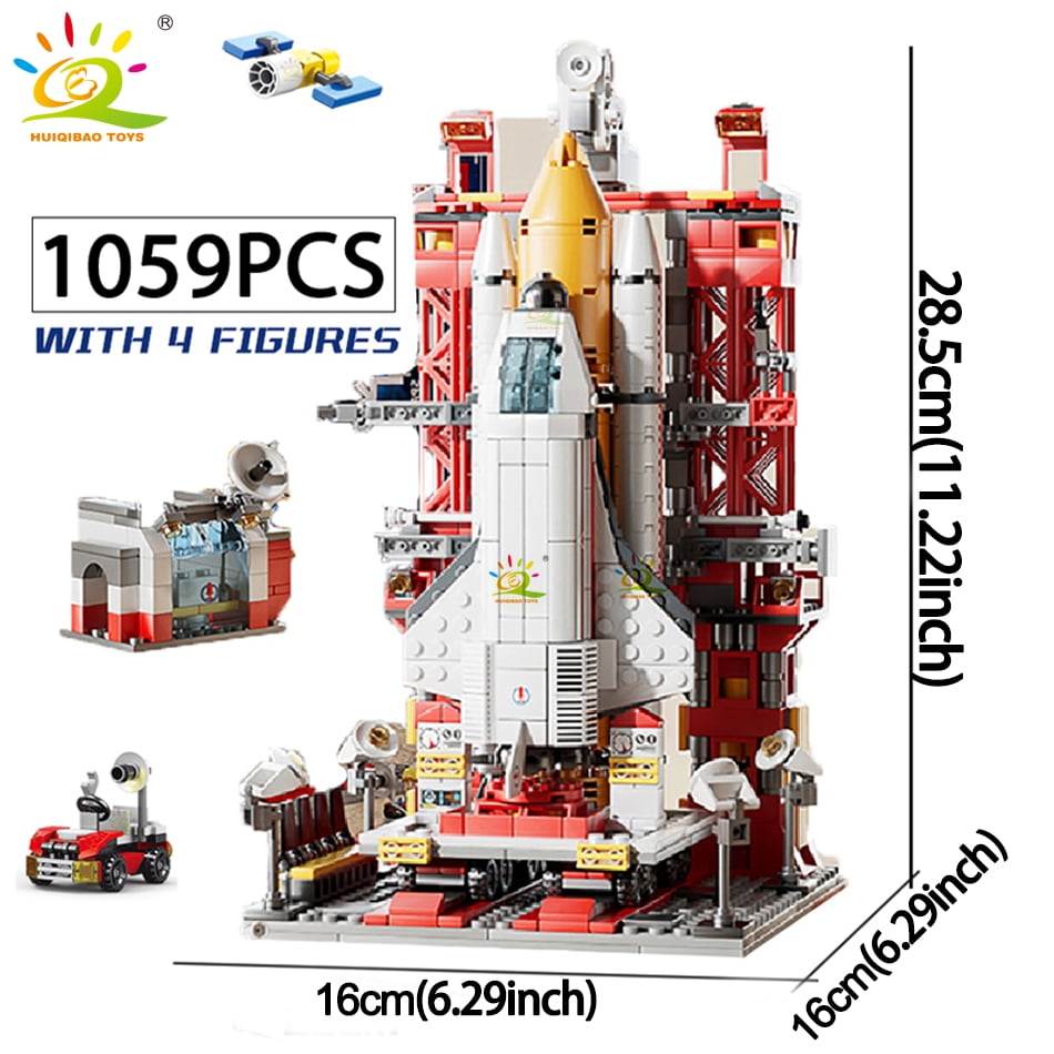 HUIQIBAO Space Aviation Manned Rocket Building Blocks With Astronaut ...