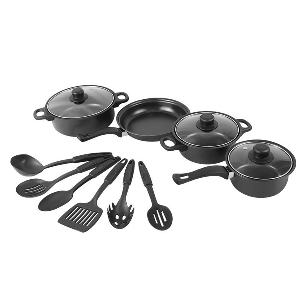 HUISZJ 13-Piece Non-Stick Cookware Set, Healthy Non Stick Cookware Set ...