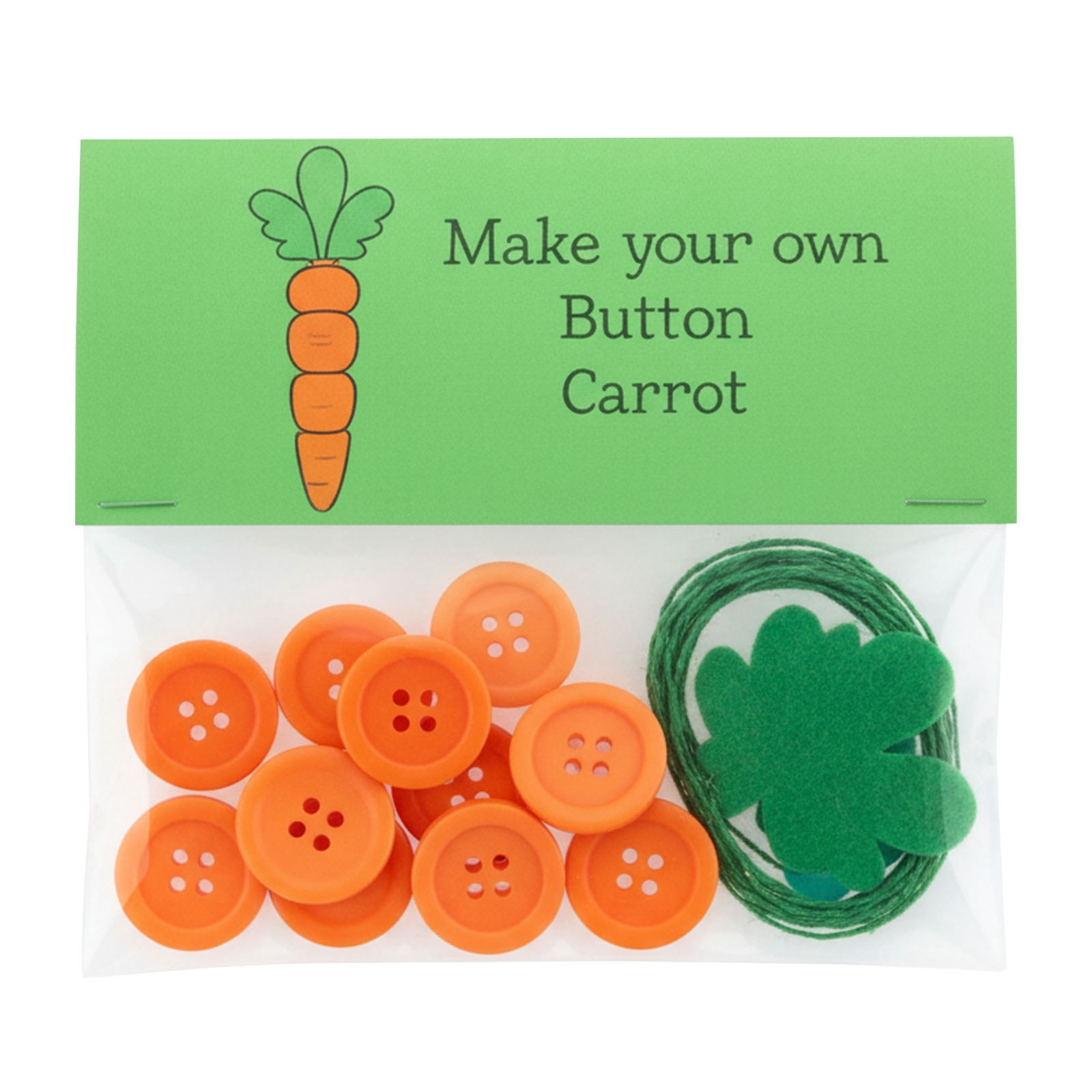 HUISZJ DIY Easter Button Ornament Making Set, Stacked Colorful Button ...
