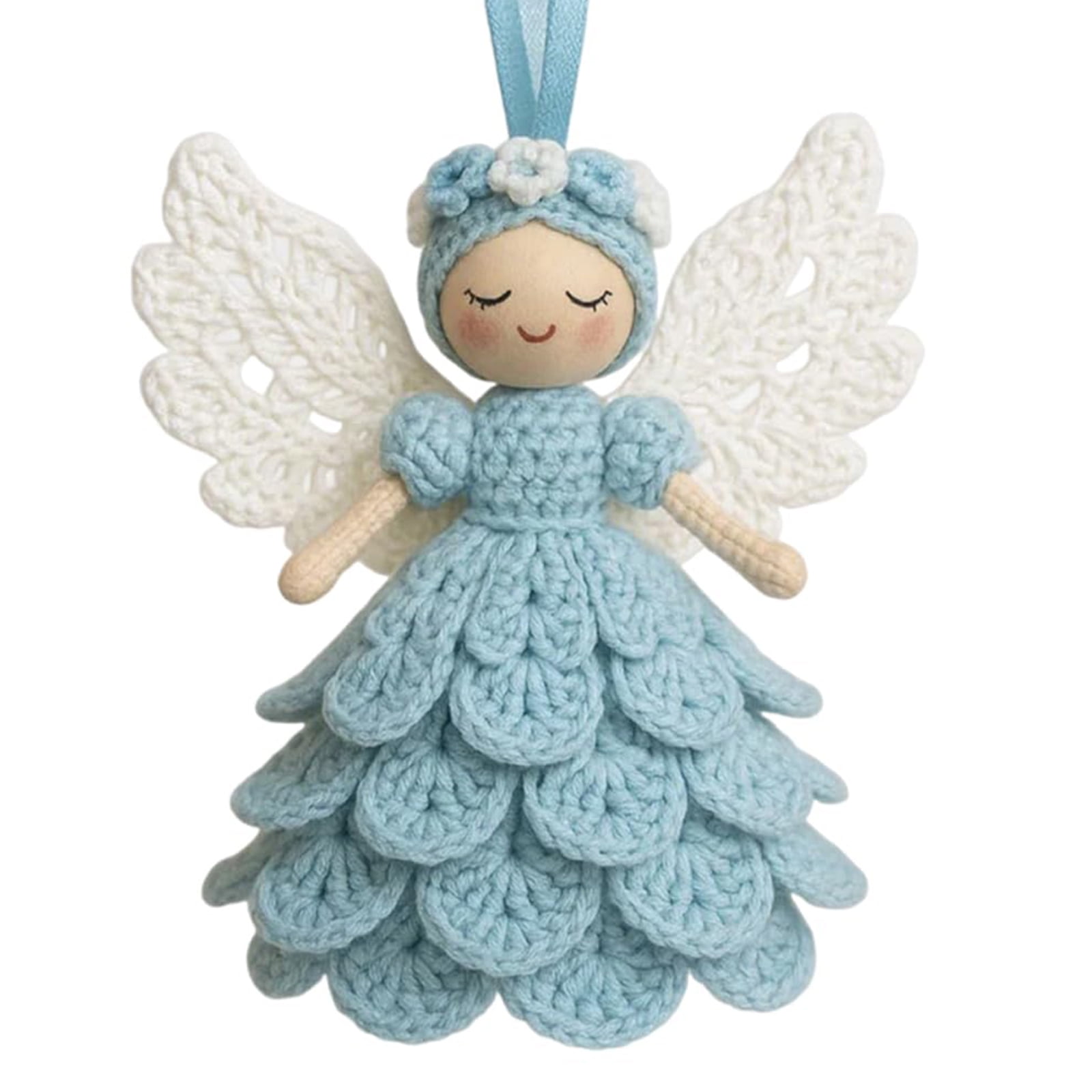 HUISZJ Diy Crochet Angel Ornament Kit Handmade Yarn Craft Set For ...