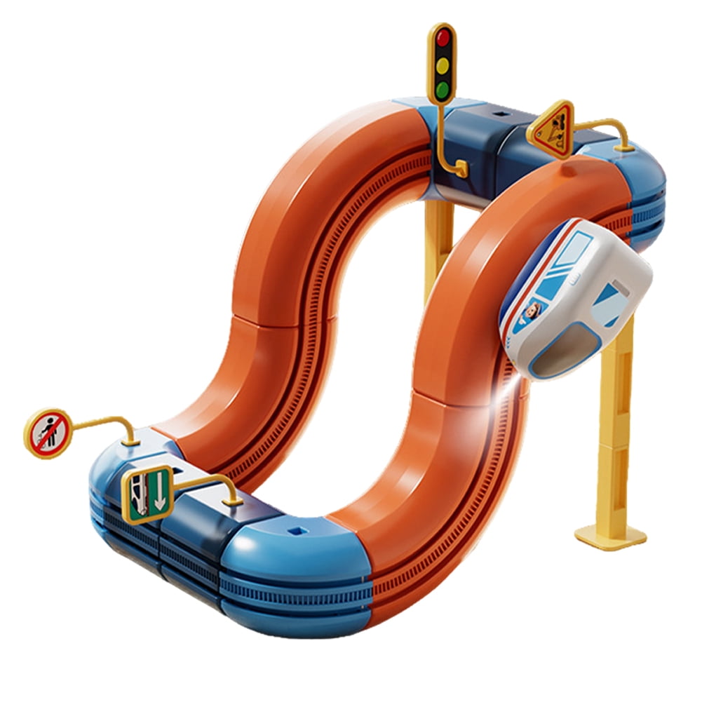 HUISZJ Magical Track Train Set, STEM Educational Building Block Train ...