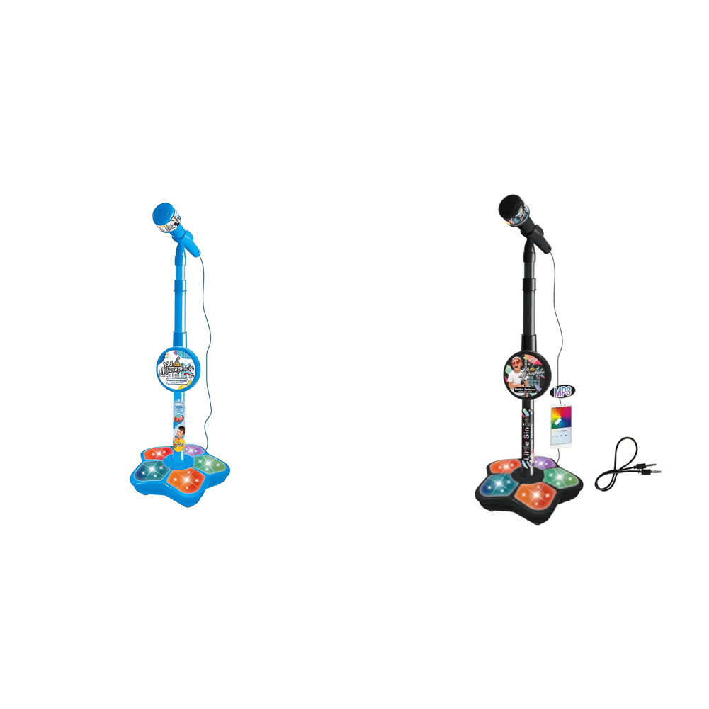 HUISZJ Mini Microphone Toy, Adjustable Height Funny Karaoke Microphone ...
