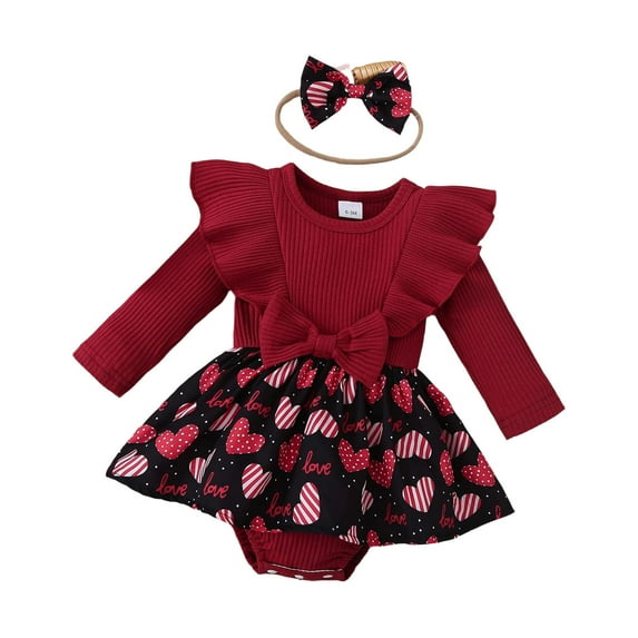 HUITKMM Girls Bodysuits Nfant Boys Girls Short Sleeve Letter Prints ...