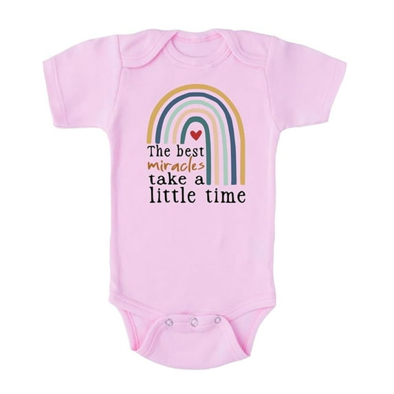 HUITKMM Girls Bodysuits Nfant Boys Girls Short Sleeve Letter Prints ...