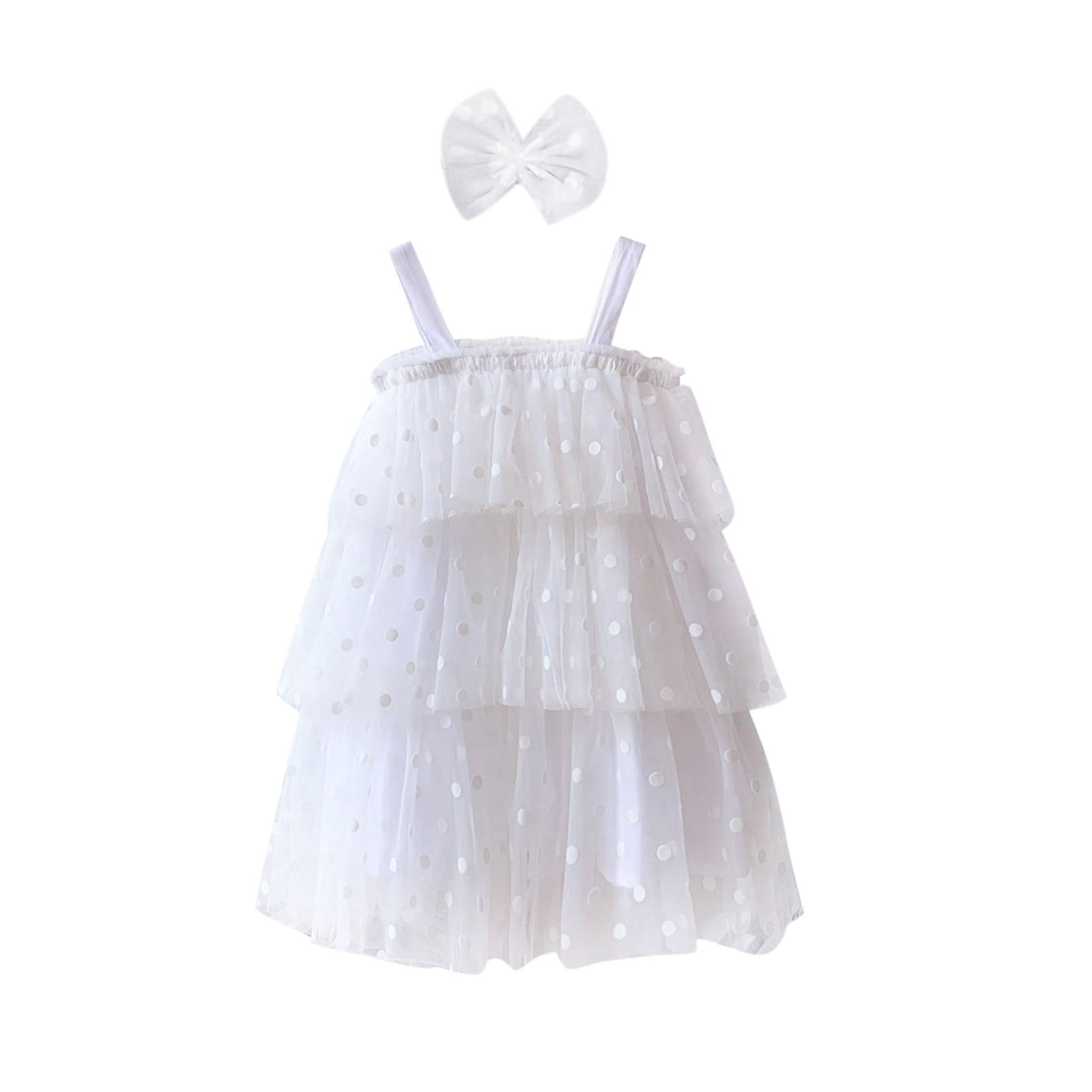 HUITKMM Girls Dresses Kid Dress with Polka Dot for Kids Girls Color ...