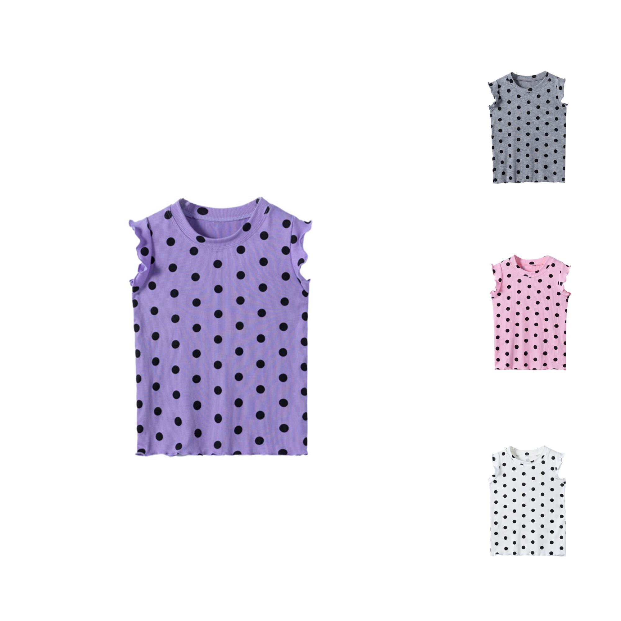 HUITKMM Girls Top Girls Casual Short Sleeve Tops Round Neck Blouse Tee ...