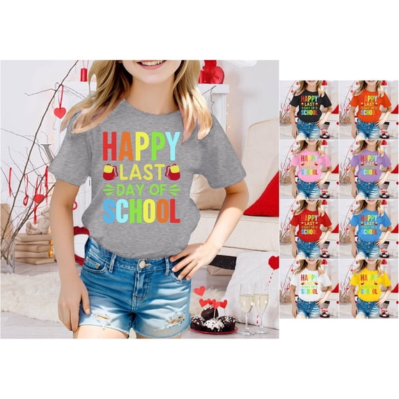 HUITKMM Girls Top Girls Summer Tops for Outdoor Activities Comfortable ...