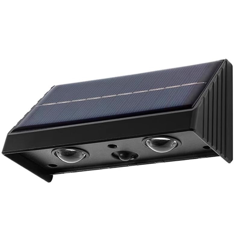 HUJCRBG 4 Pack Solar Fence Lights Outdoor, Solar Powered Lights Outdoor ...