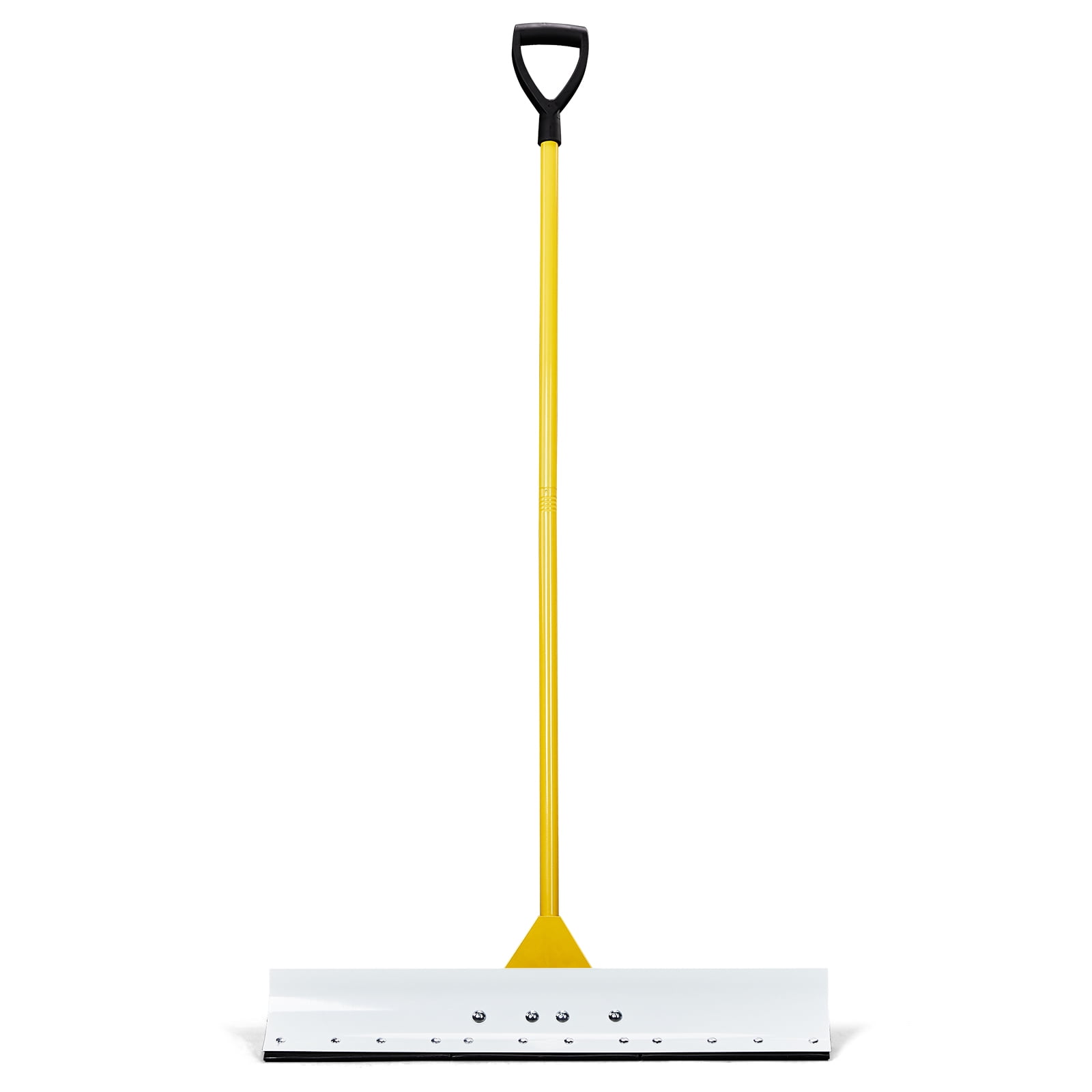 HUJHKIO 29" Snow Pusher/Plow, Wide Steel Edge for Efficient Driveway ...