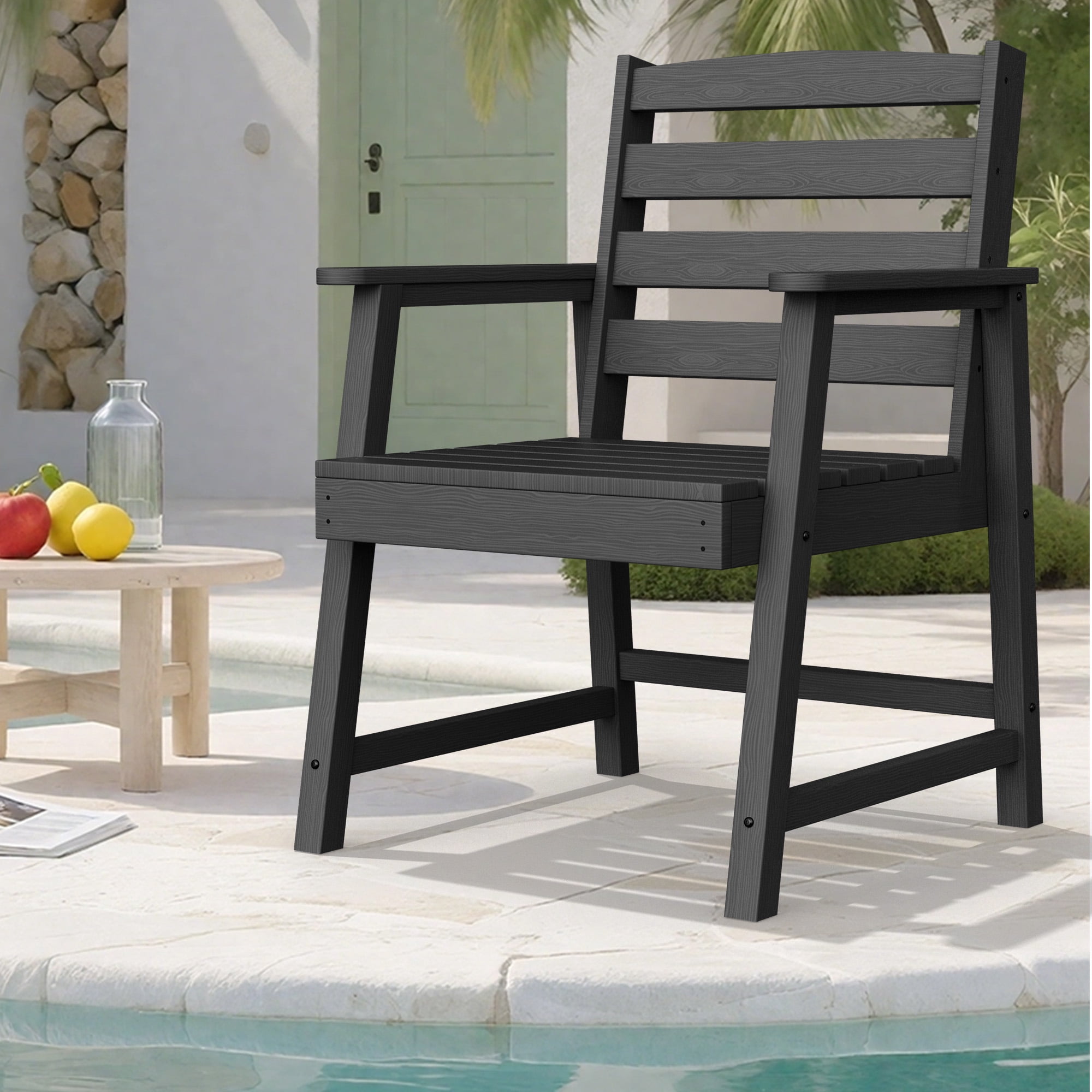 HUJHKIO All-Weather Outdoor Dining Chairs, Patio Dining Chair with ...