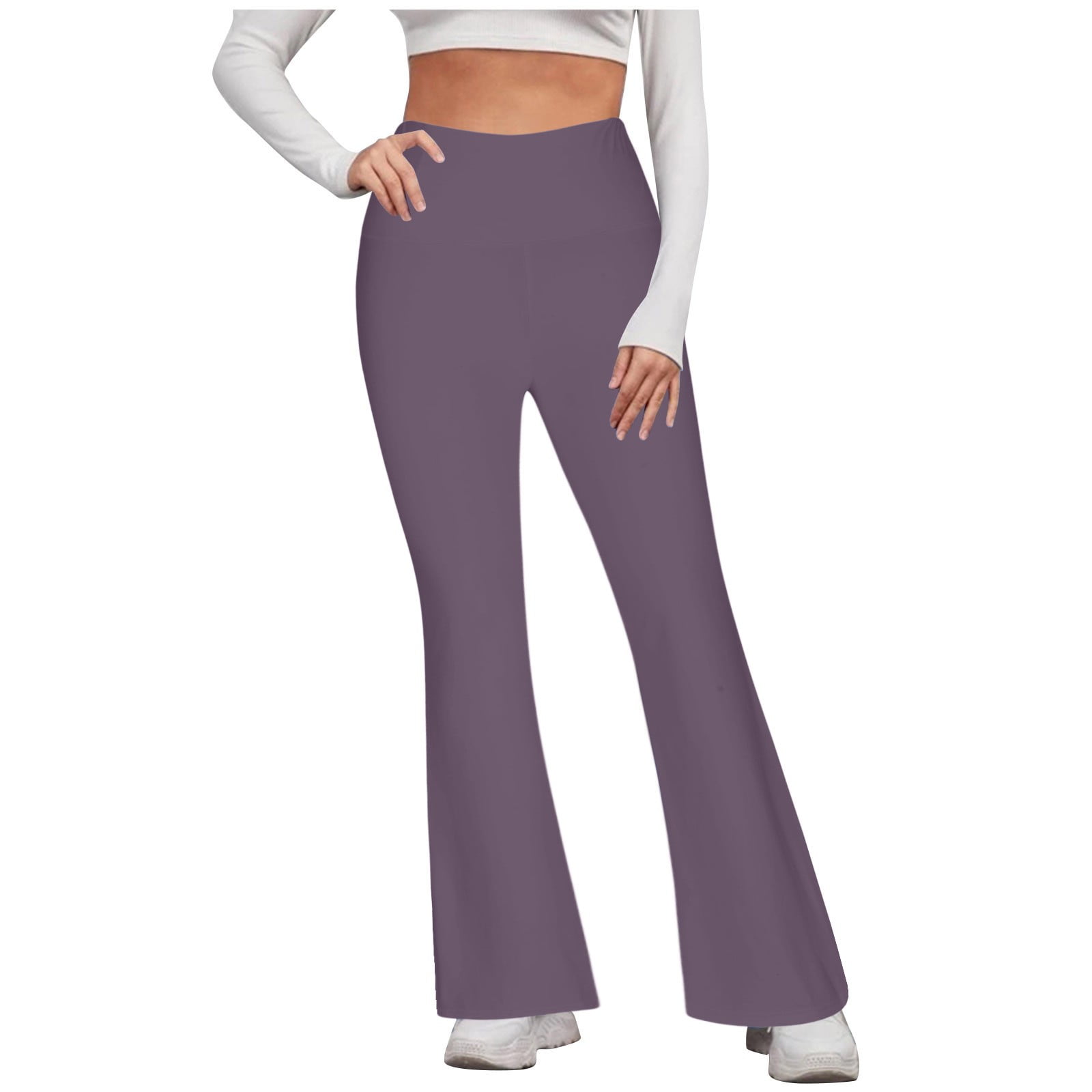 HUJlwoi Flare Leggings for Women Lightweight High Waist Butt Lifting ...