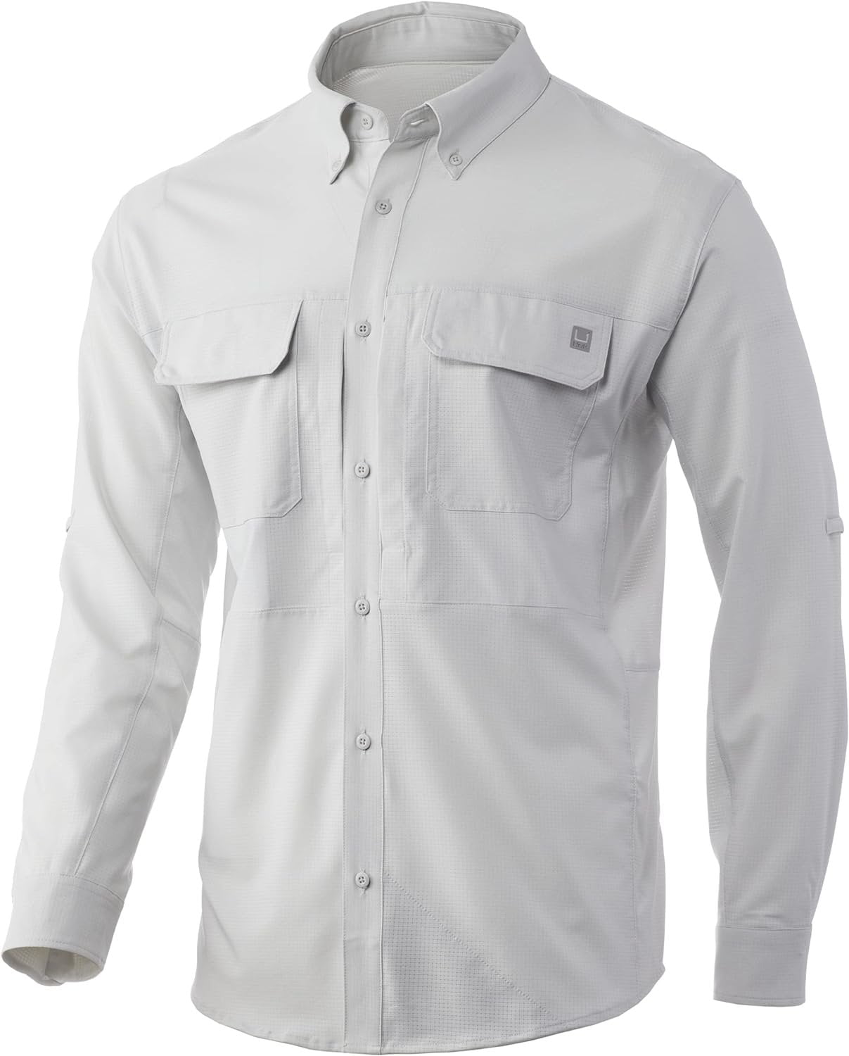 HUK A1A Long Sleeve Shirt Fishing Button Down Shirt +30 UPF - Walmart.com