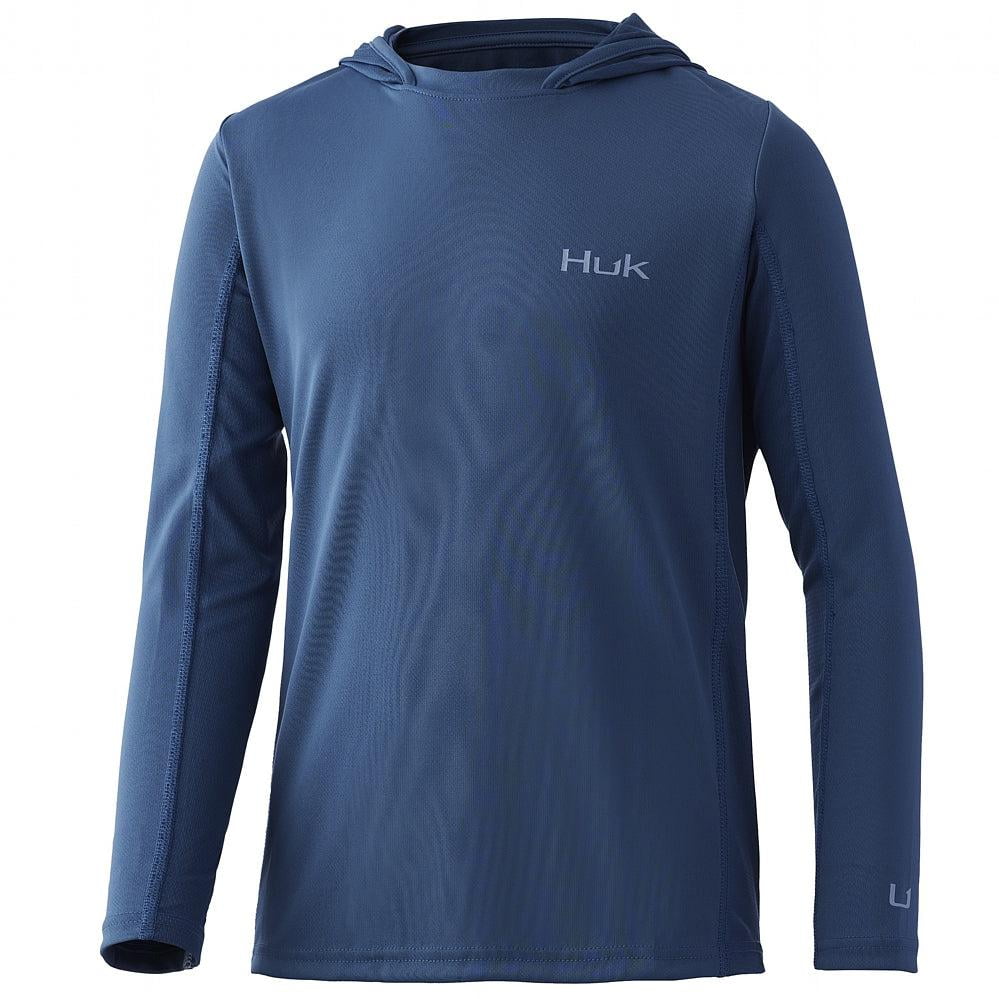 HUK Youth Icon X Hoodie Titanium Blue, Youth Small - Walmart.com