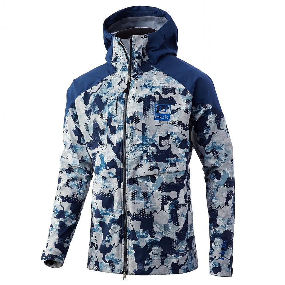 HUK Men's Standard ICON X Superior 3L Shell Wind & Waterproof Hooded ...