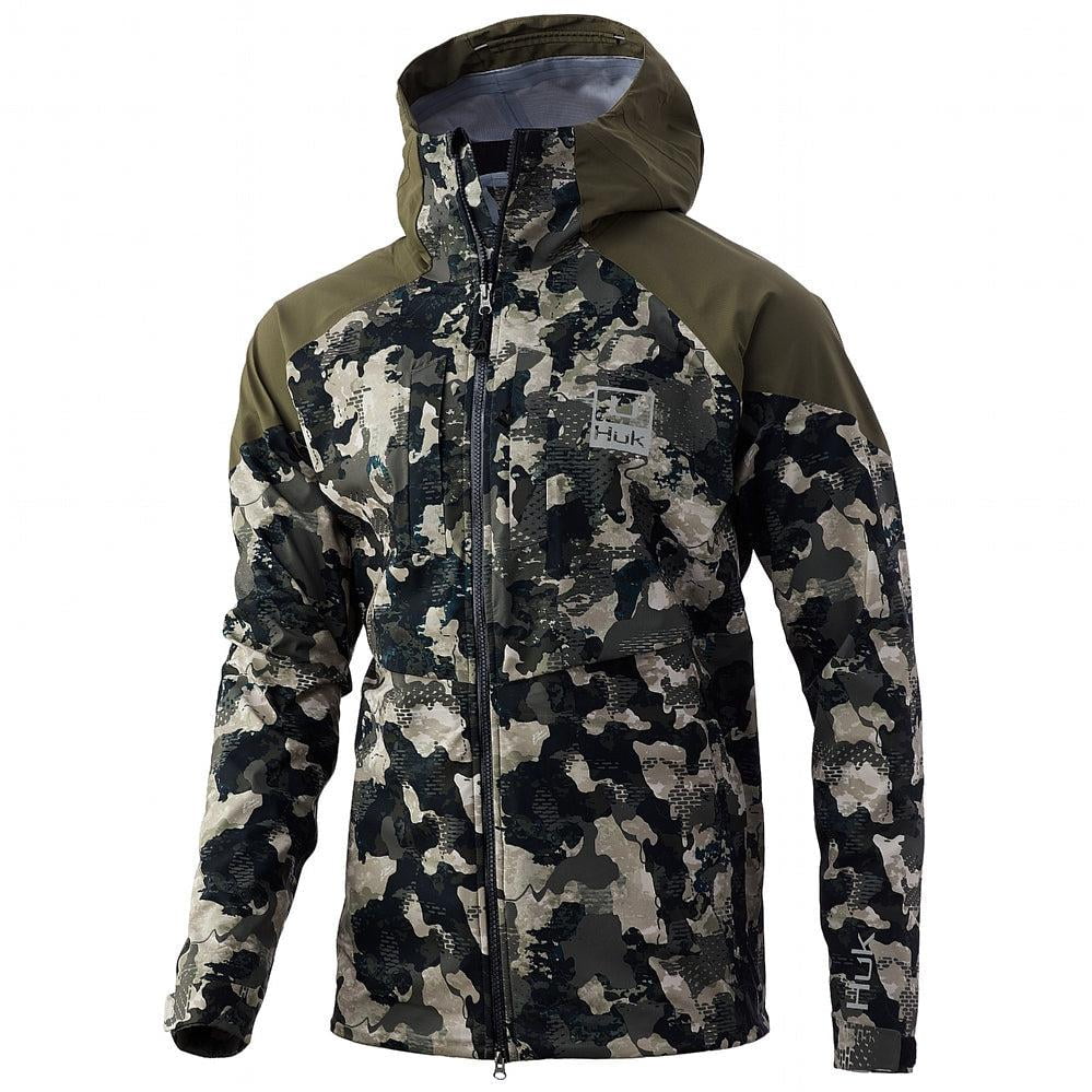 HUK Men's Standard ICON X Superior 3L Shell Wind & Waterproof Hooded ...