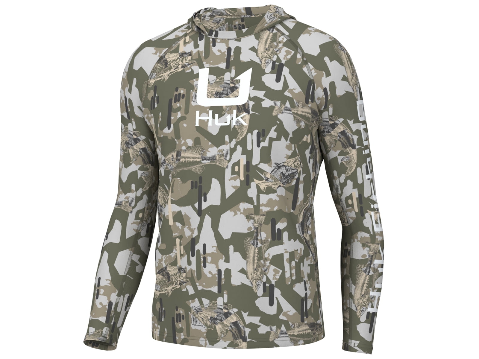 HUK Performance Fishing KC Icon Apex Vert Hoodie - Men's, Moss, L ...