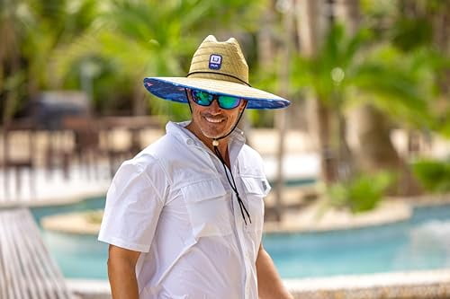 HUK Straw, Wide Brim Fishing & Beach Hat for Men - Walmart.com