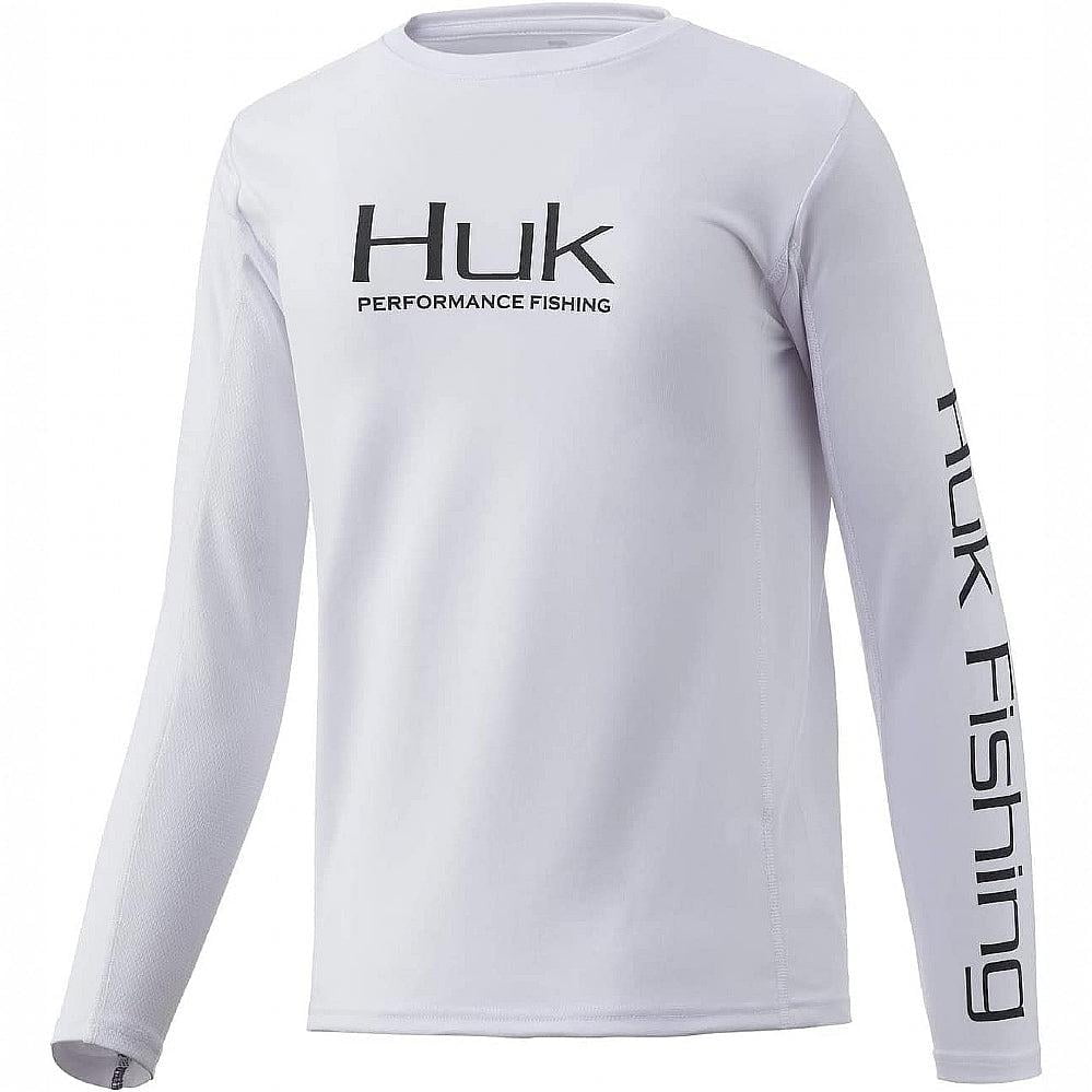HUK Youth Icon X Sleeve White, Youth XSmall Long Sleeve Shirt - Walmart.com