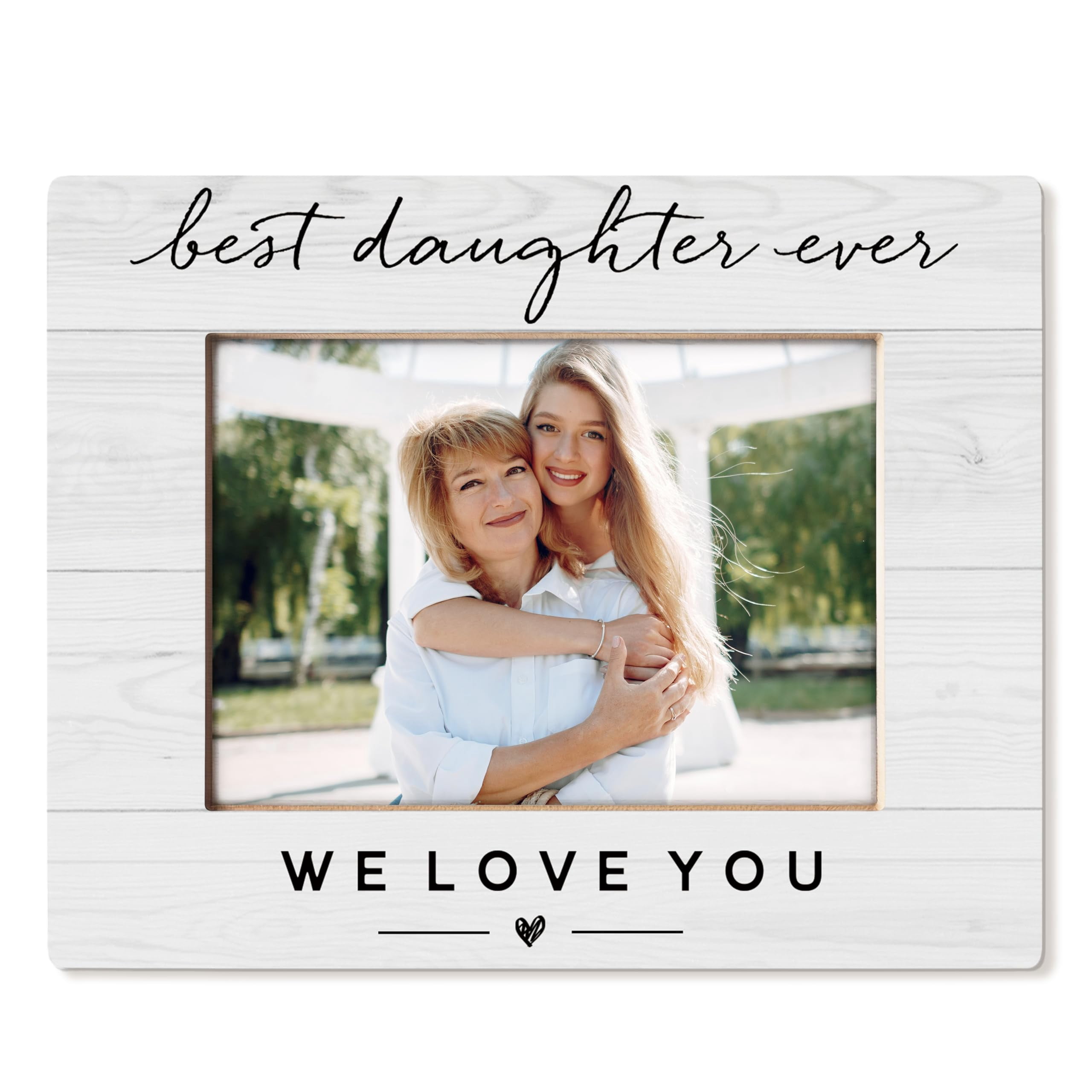 HUKINE Daughter Gifts Frame 5x7, Best Daughter Ever Gifts for Birthday ...