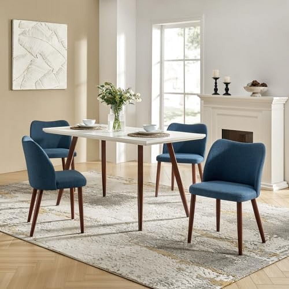 HULALA HOME Upholstered Dining Chairs Set of 4, Modern Ergonomic Dining ...