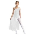 HULIJA Girls Lyrical Dance Leotard Dress Glittery Rhinestone ...