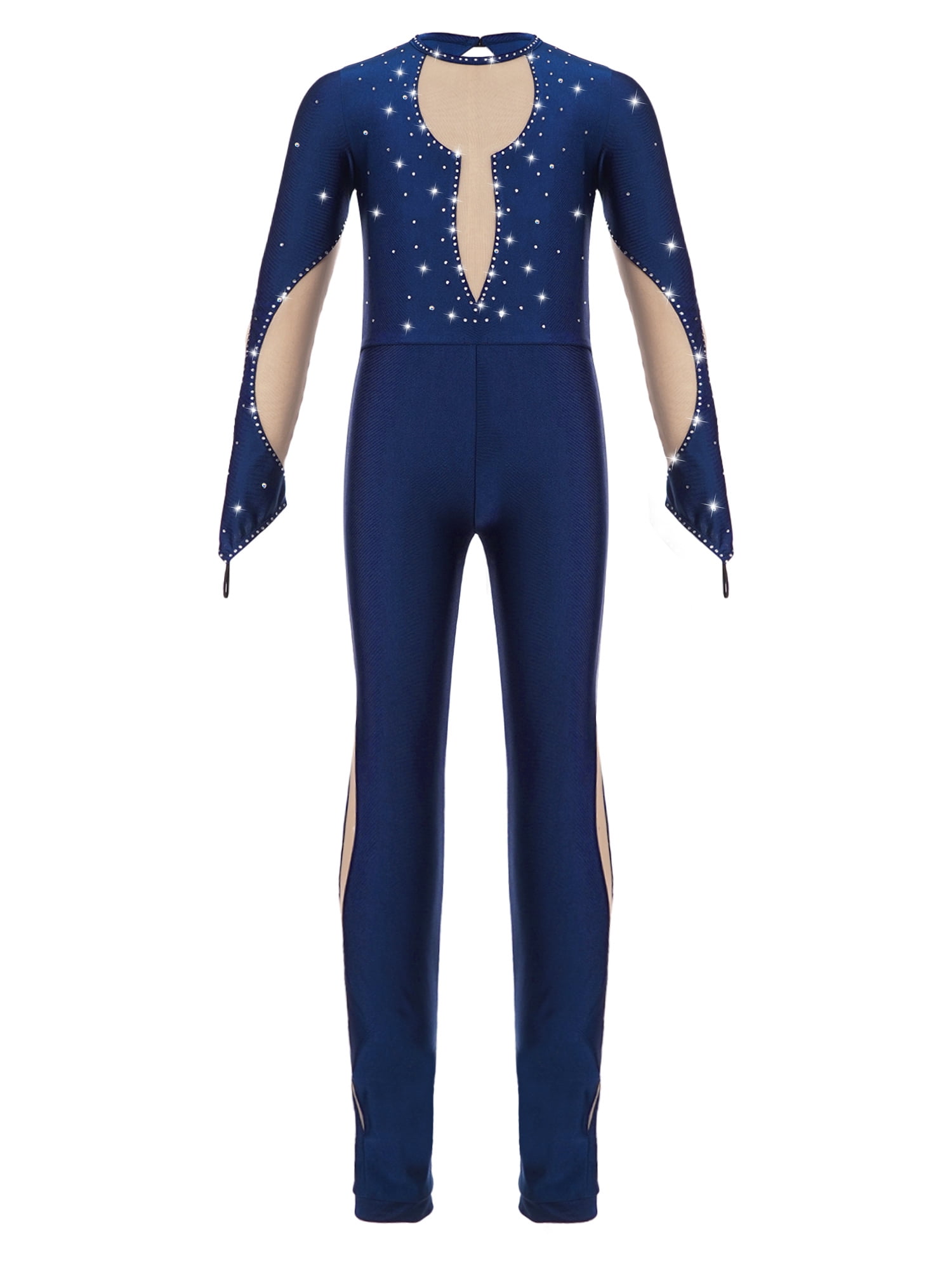 HULIJA Toddler Girls Full Body Gymnastics Unitards Skating Jumpsuit One ...