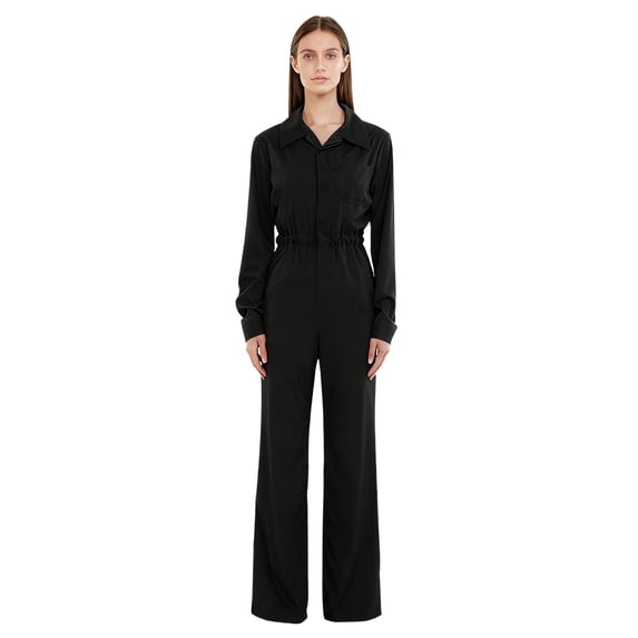 HULIJA Women's Mechanic Work Utility Coveralls Dungarees Flight Suit ...