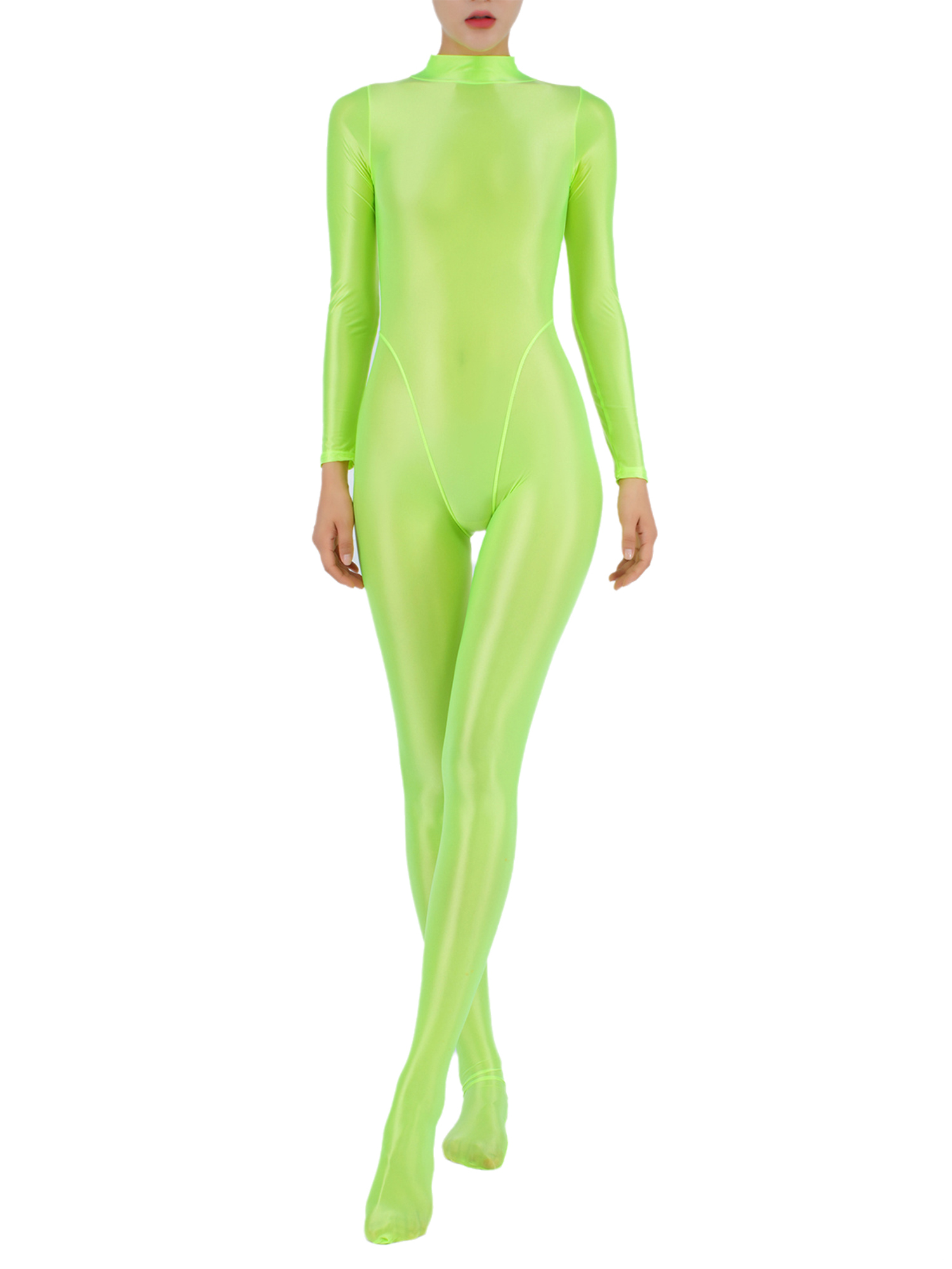 HULIJA Womens Full Body Jumpsuit Sports Gym Yoga Tights Bodysuit ...