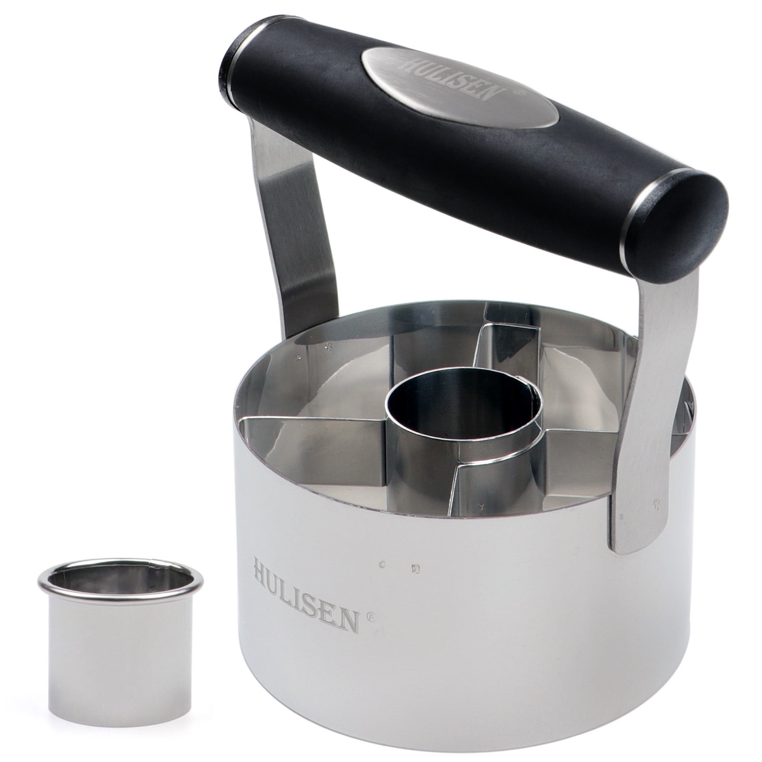 HULISEN, Donut Cutter, 3.5" Stainless Steel, Soft Grip Handle - Walmart.com