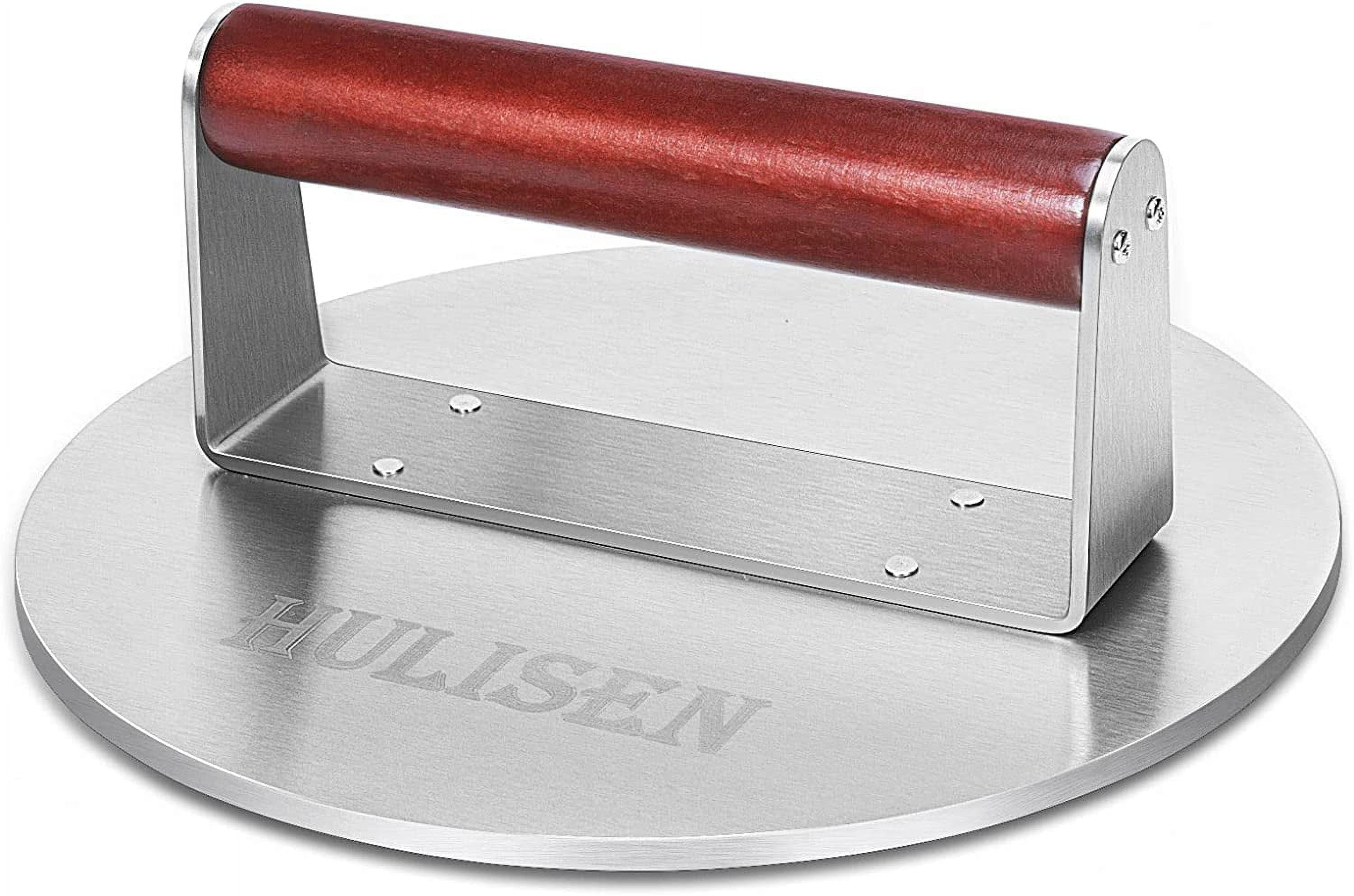 HULISEN 8.5-Inch Burger Press, 2.5 lbs Heavy Duty Bacon & Grill Press ...
